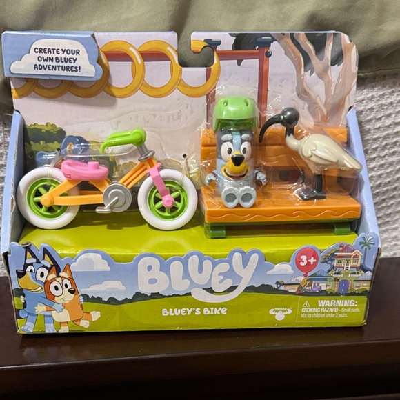 Bluey | Toys | Blueys Bike Playset With Green And Orange Accents | Poshmark